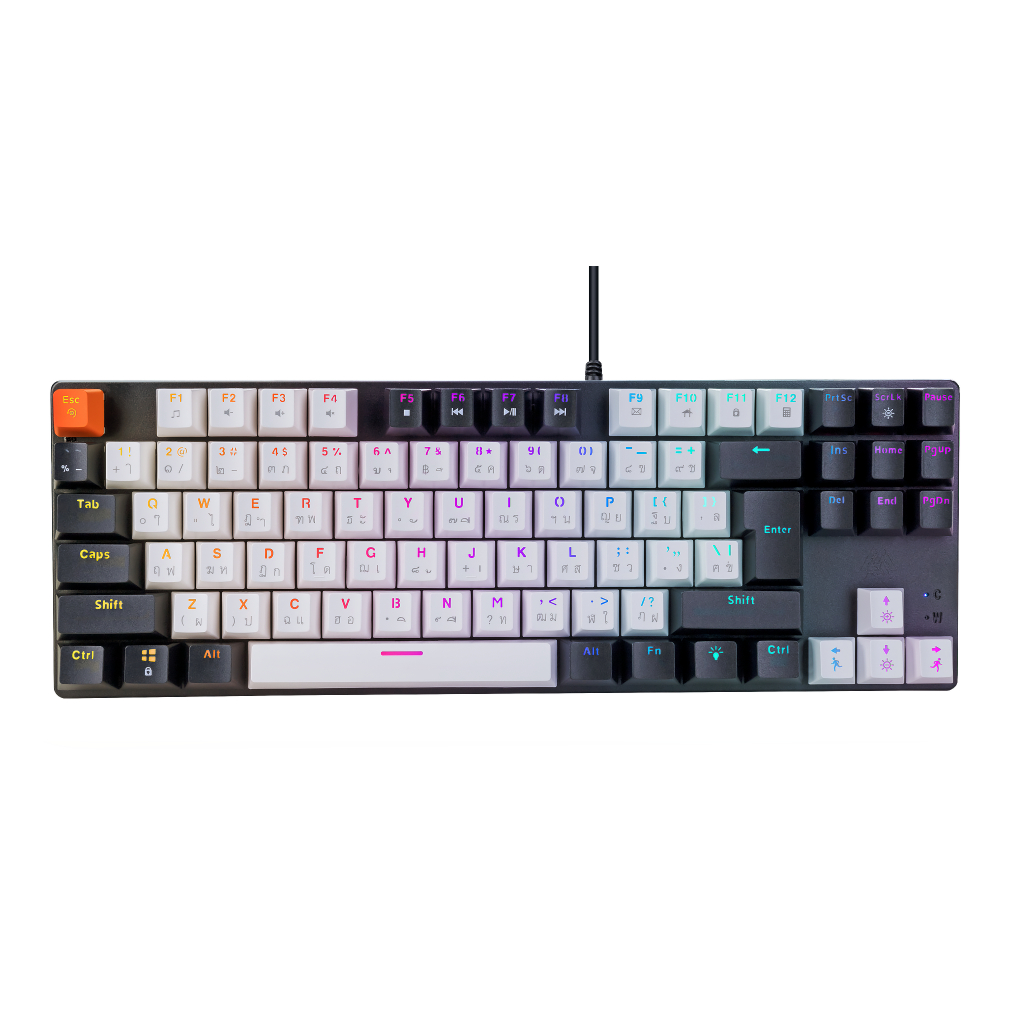 [ประกัน 1ปี] EGA K104 LITE TKL 80% Gaming Keyboard คีย์บอร์ด เกมมิ่ง Anti-Ghosting 25 Keys ...