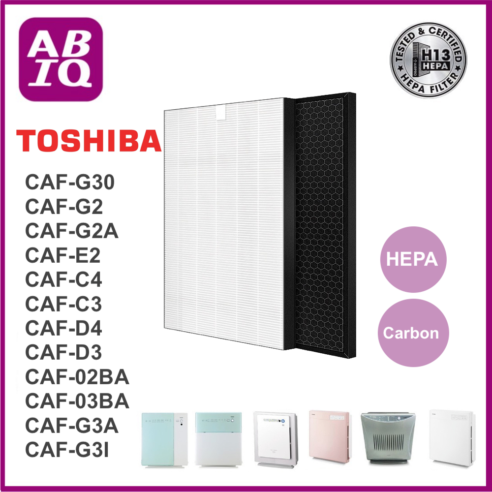 ABIQ แผ่นกรองอากาศ CAF-E2A เครื่องฟอกอากาศ TOSHIBA รุ่น CAF-G30 CAF-G2 ...