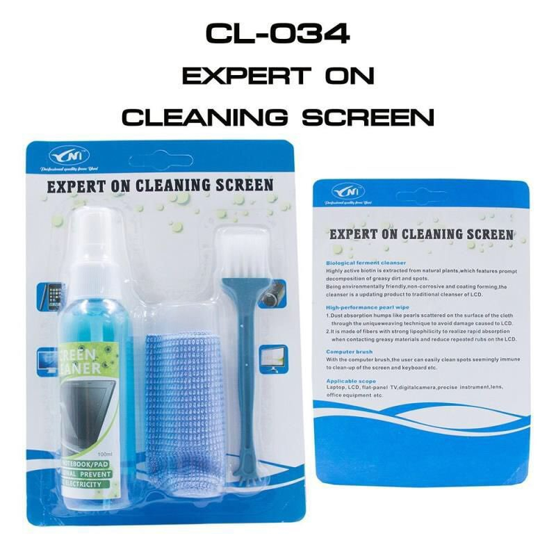 ชุดทำความสะอาดหน้าจอ คอมฯ มือถือ กล้อง 3in1 Cleaning Kit CL-034 Screen Cleaning Kit ชุดทำความ ...