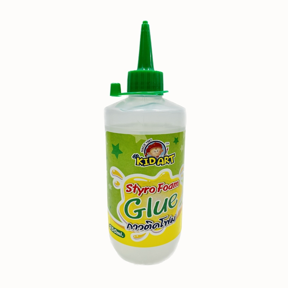 คิดอาร์ท กาวติดโฟม 100g. 250g. 500g./ขวด Kid Art Styro Foam Glue ...