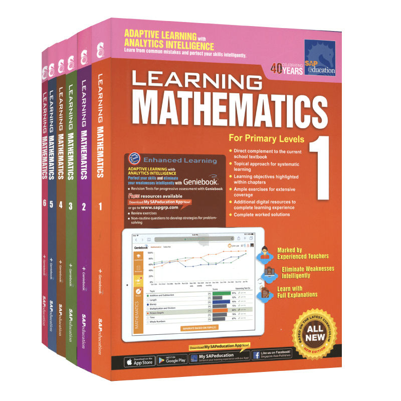Learning Mathematics Book Grade1-6 Children Learn Math Books Singapore Primary School ...