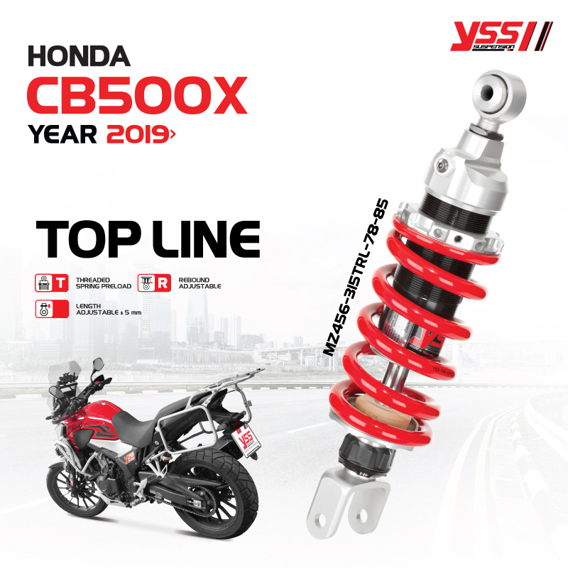 โช้คหลัง YSS TOP-LINE สำหรับ HONDA รุ่น CB500X ปี 2019 ขึ้นไป | Shopee ...