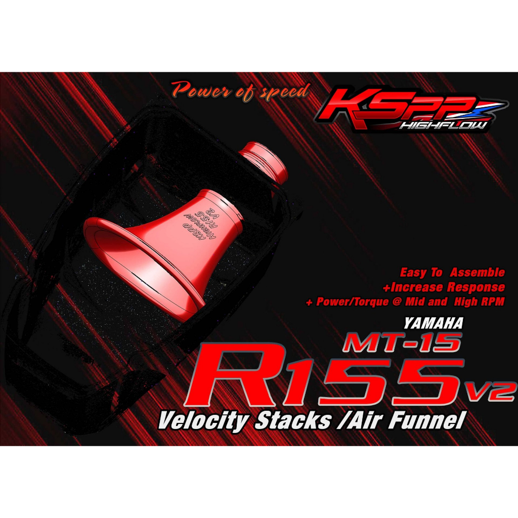 KSPP ปากแตรแต่ง สำหรับ R155 V.2 Yamaha Velocity stack | Shopee Thailand