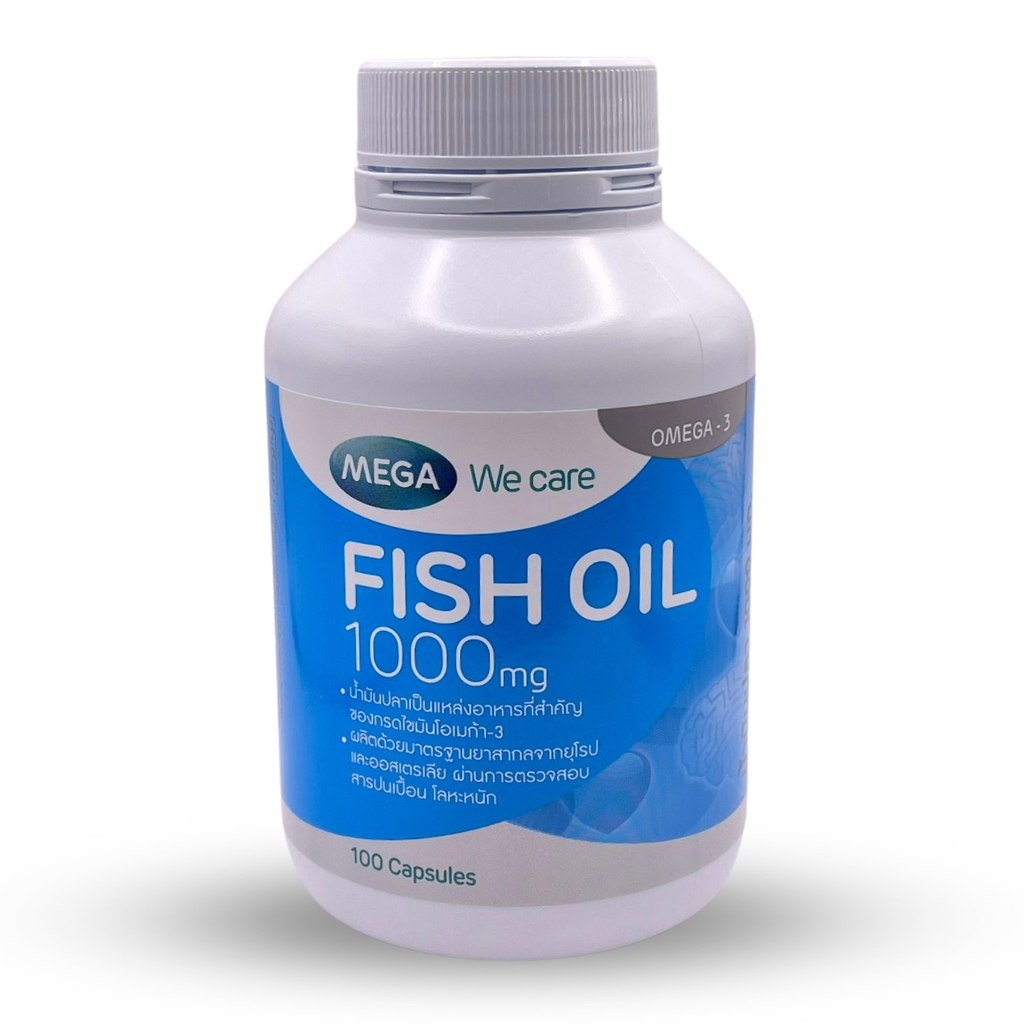 Mega Fish oil 1000mg (น้ำมันปลา 1000 มก.) | Shopee Thailand