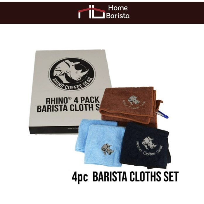 Home Barista Rhinowares - Barista Cloth Set (4pk) ชุดผ้าเช็ดเครื่องชง ...