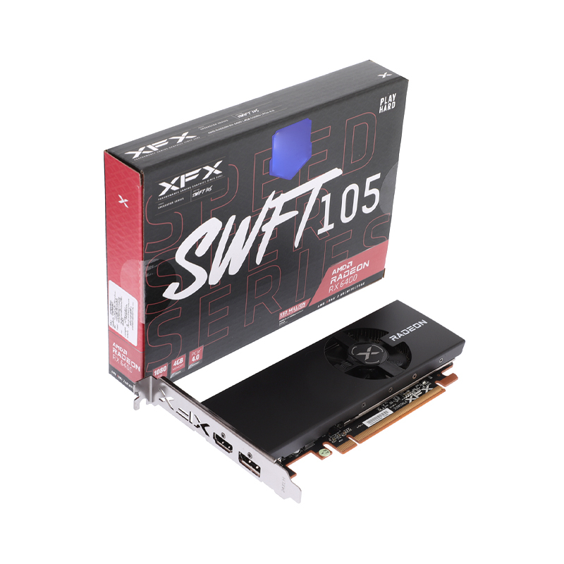 XFX VGA RADEON RX 6400XT SWFT105 - 4GB GDDR6 [RX-64XL4SFG2] - A0150375 ...