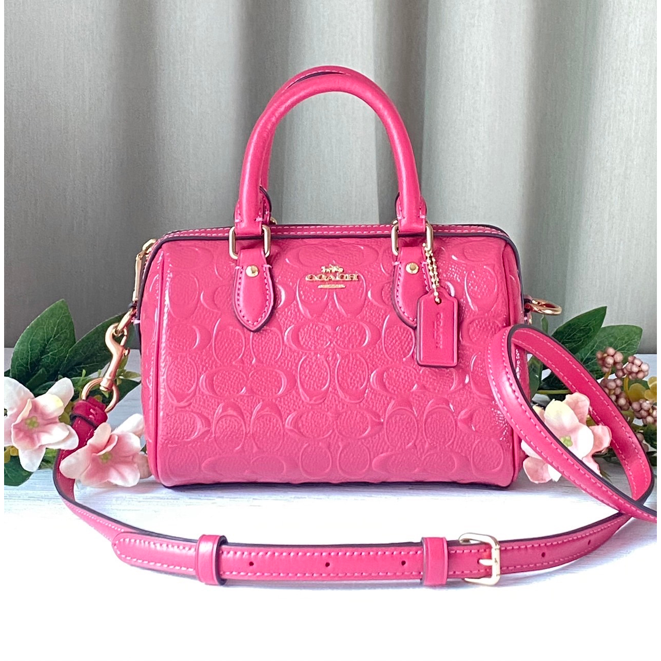 COACH CH276 MINI ROWAN CROSSBODY IN SIGNATURE LEATHER | Shopee Thailand