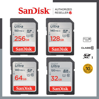 SanDisk Ultra SD Card SDXC UHS-I Memory Card 64GB 128GB 256GB 512GB C10 ...