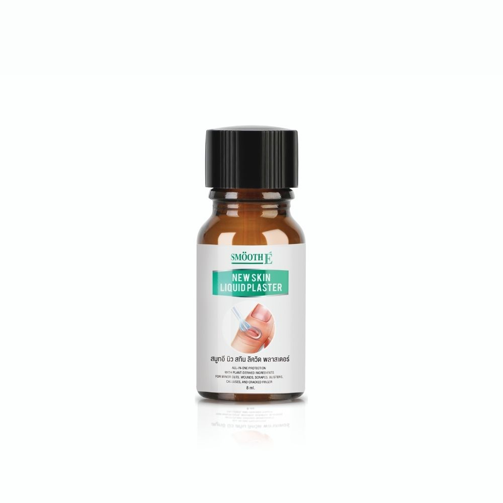 Smooth E New Skin Liquid Plaster 8 mL ฟิล์มเคลือบปิดแผล ปฐมพยาบาล สมูธ ...