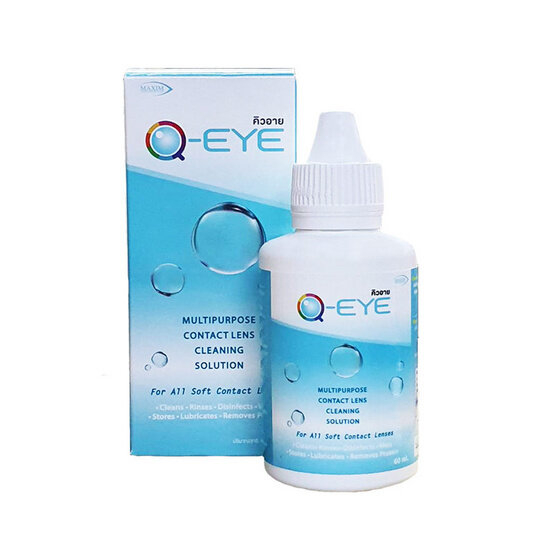 คิวอาย Q EYE คิวอายน้ำยาล้างคอนแทคเลนส์ มี 2 ขนาด 30ML และ 60ML ...