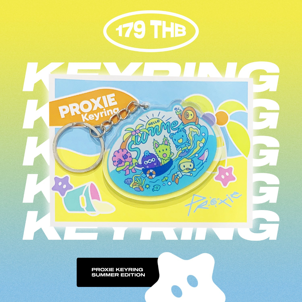 [Instock] PROXIE Keyring (Summer Edition) | Shopee Thailand