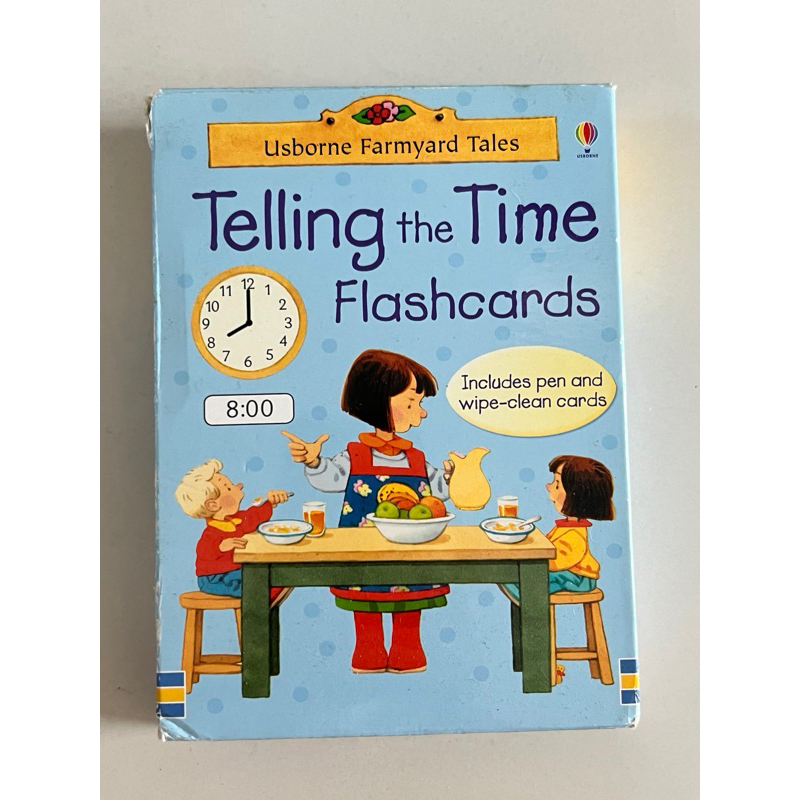 Usborne - Telling Time Flash Card | Shopee Thailand