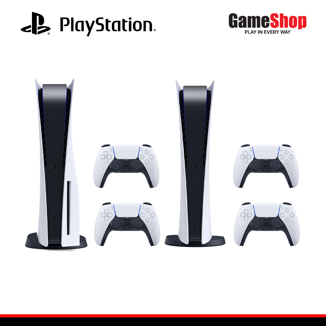 [ศูนย์ไทย] PlayStation 5 : Console - Two DualSense Wireless Controllers Bundle - เครื่องเกม ...