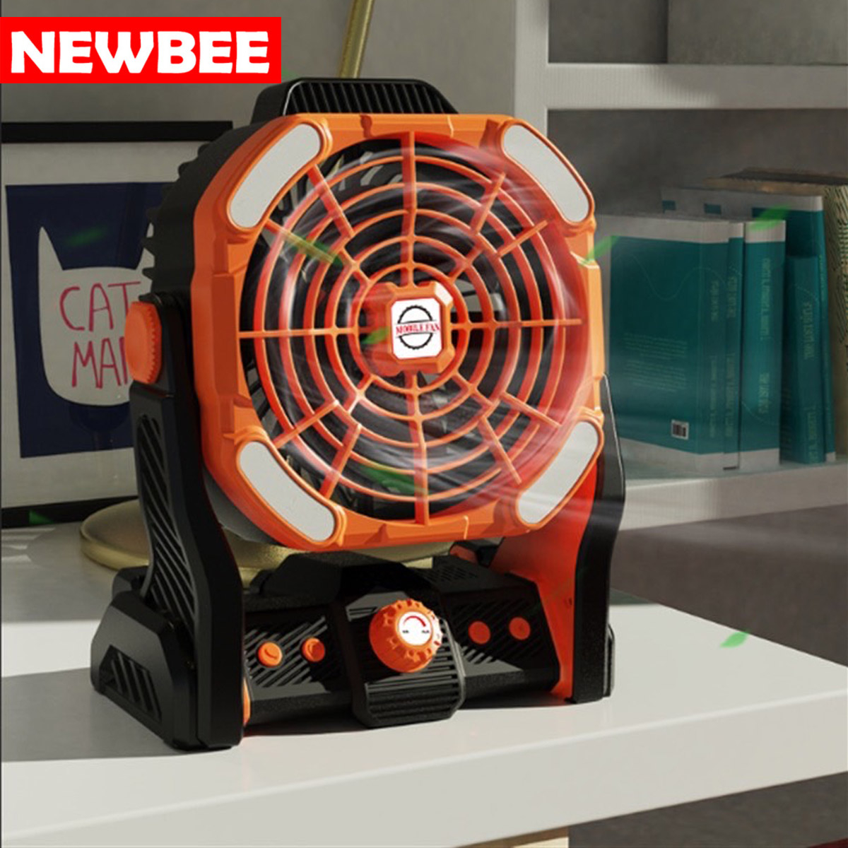 X26 NEOBEE พัดลมอเนกประสงค์ มีไฟLED พัดลมพกพา ตั้ง แขวน ไร้สาย ชาร์จไฟ ...