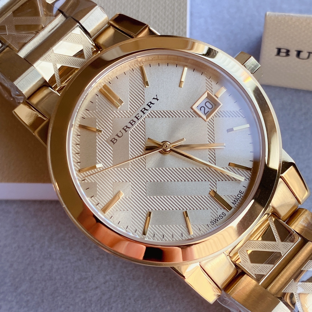 Burberry ♥รุ่น BU9145 BU9146 BU9144 34mm ของแท้100% นาฬิกาแบรนด์เนม ...