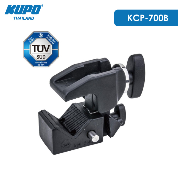 KUPO KCP-700 Super Convi Clamp มือจับอเนกประสงค์ พร้อมรูอะแดปเตอร์สำหรับเสียบ stud 5/8" (16m ...