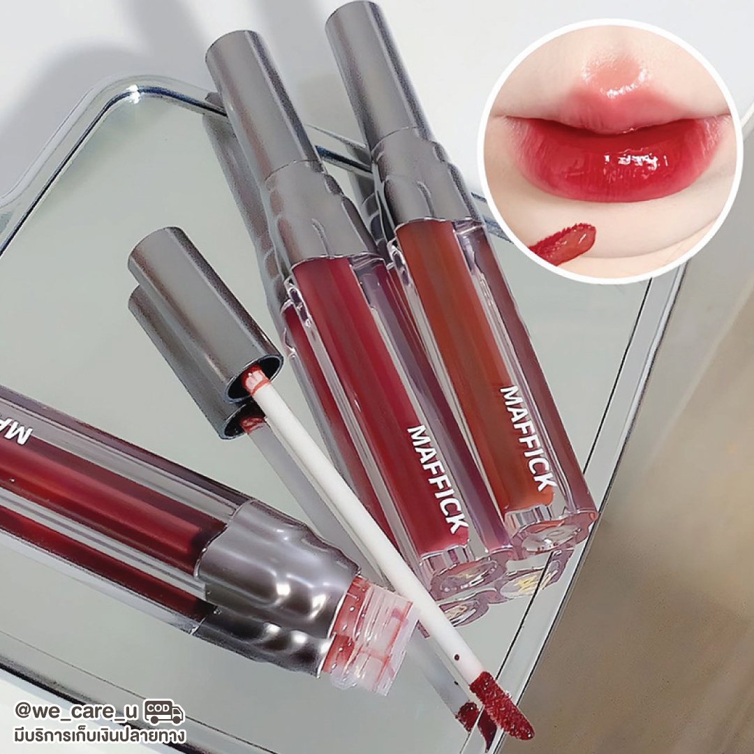 Maffick ลิปสติก เนื้อกลอสทิ้น ฉ่ำเงา | Shopee Thailand