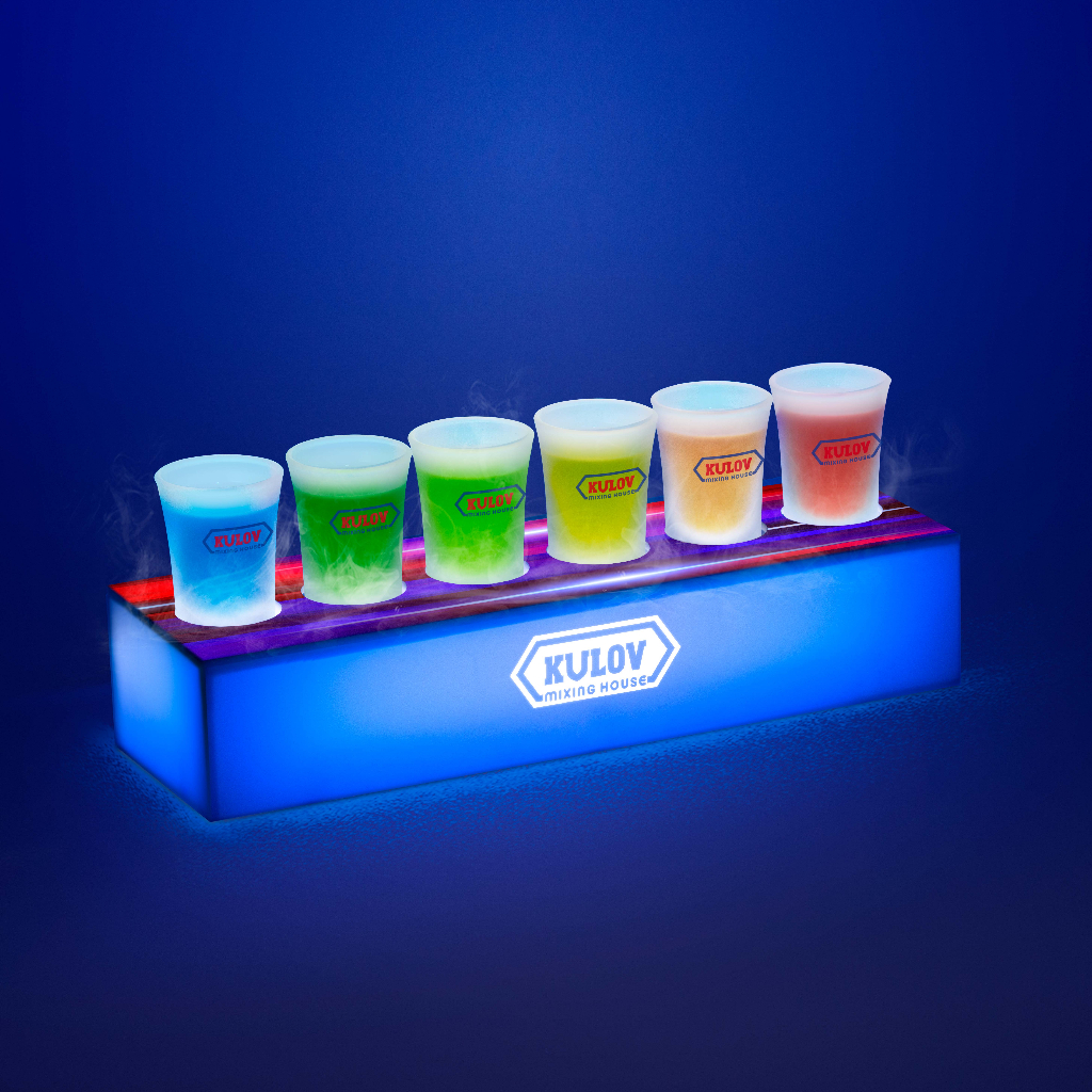 [มีแก้วให้] Kulov Mixing House Elite Master set ถาดวางแก้วช็อตสำหรับ 6 ช็อต | Shopee Thailand