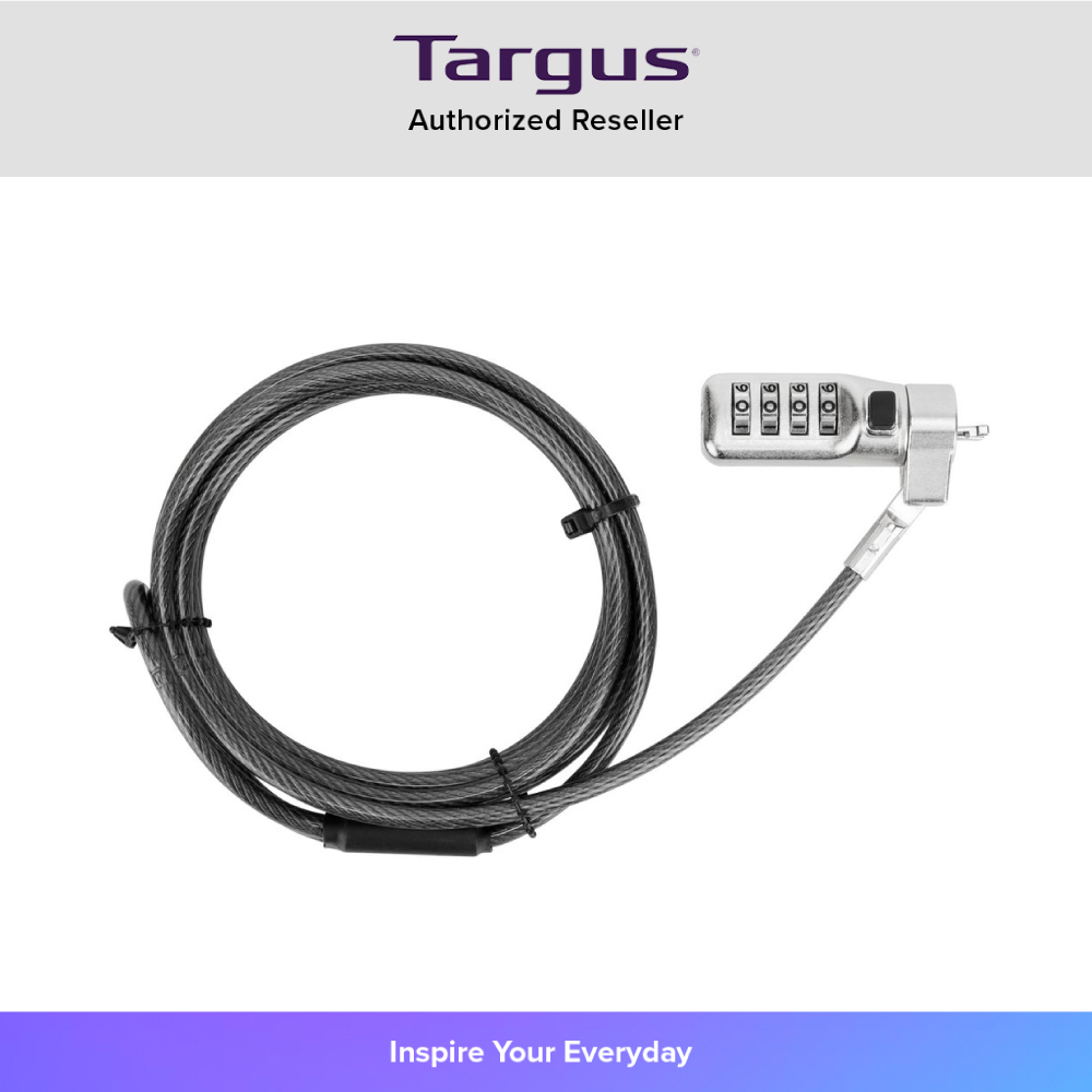 Targus DEFCON Compact Resettable Combo Cable Lock (ASP71GLX) สายล็อค ...