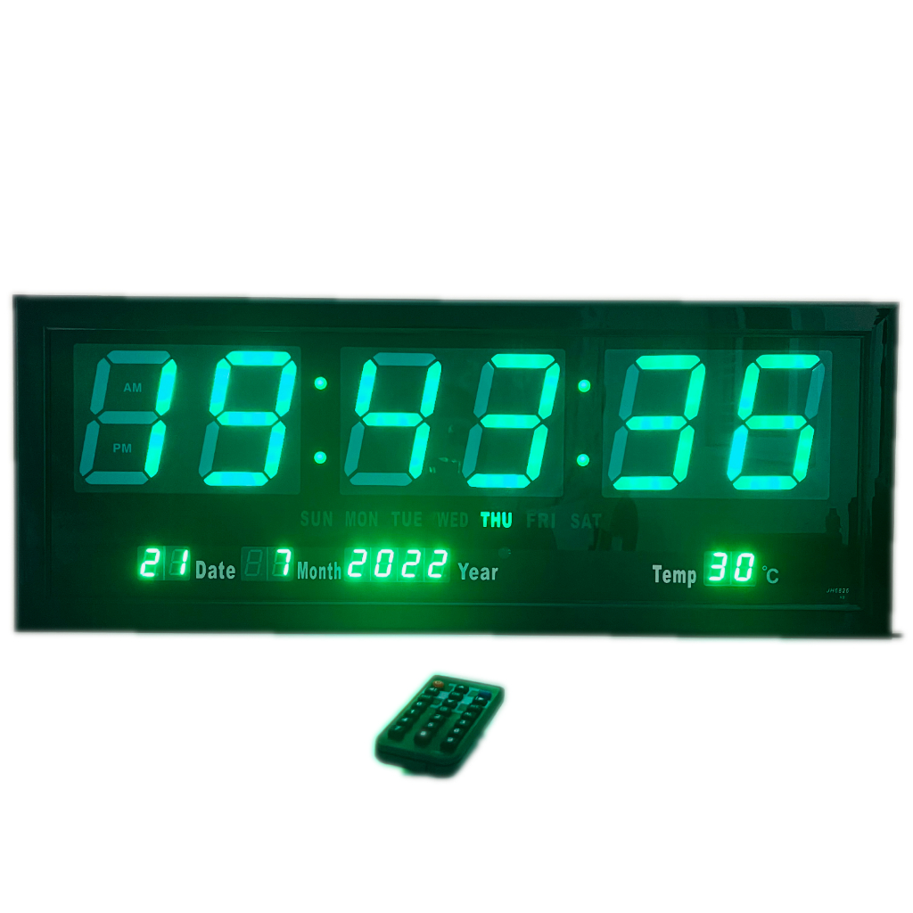 นาฬิกาดิจิตอล JH6826 ขนาน 68.5*26*3CMนาฬิกาตั้งโต๊ะ LED DIJITEL ...