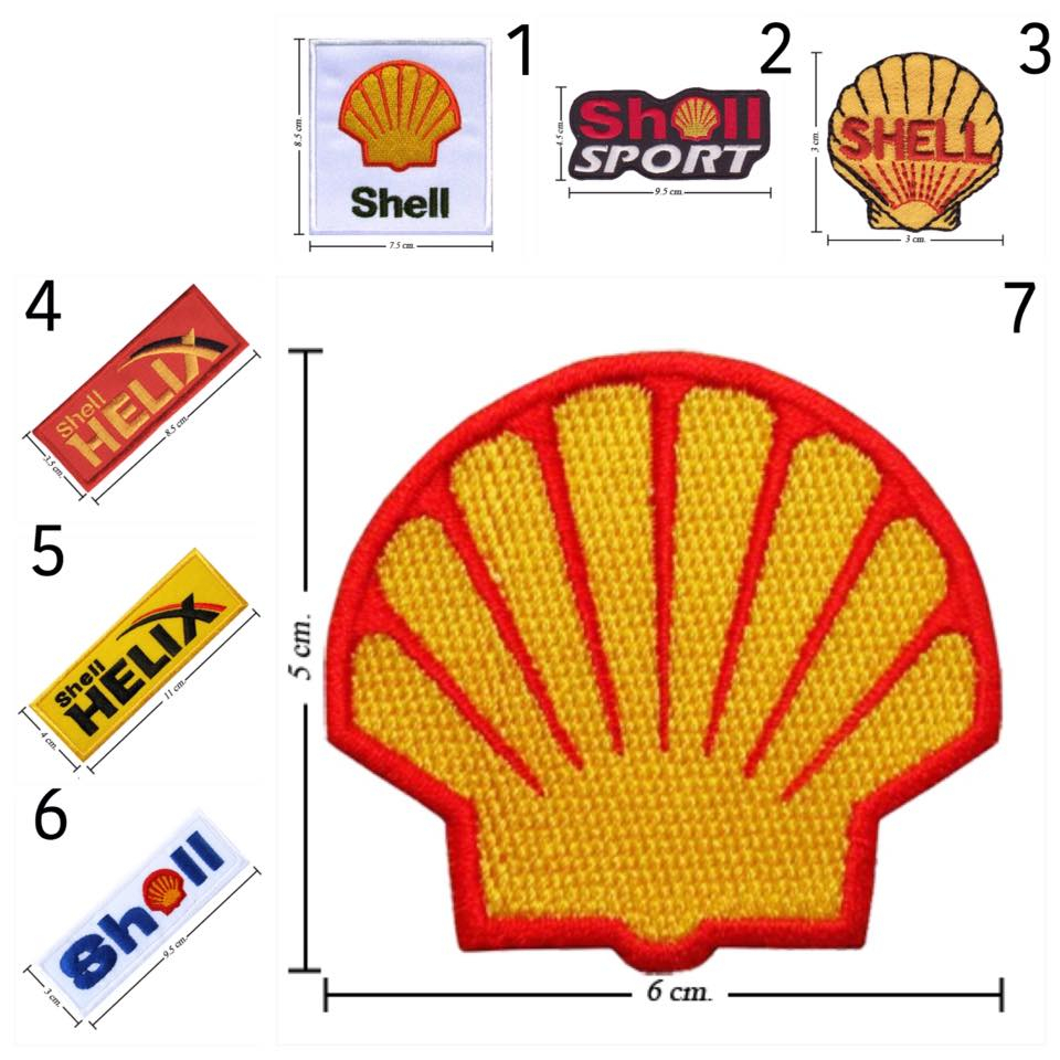อาร์มปัก Shell ตัวรีดติดเสื้อ อาร์มปักเชลล์ อาร์มรีดติดเสื้อ อาร์มโลโก้ ...