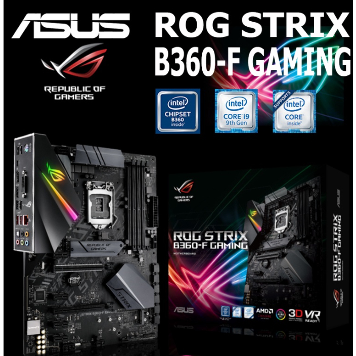 ROG STRIX B360-F GAMING (Socket 1151V2) MAINBOARD | Shopee Thailand