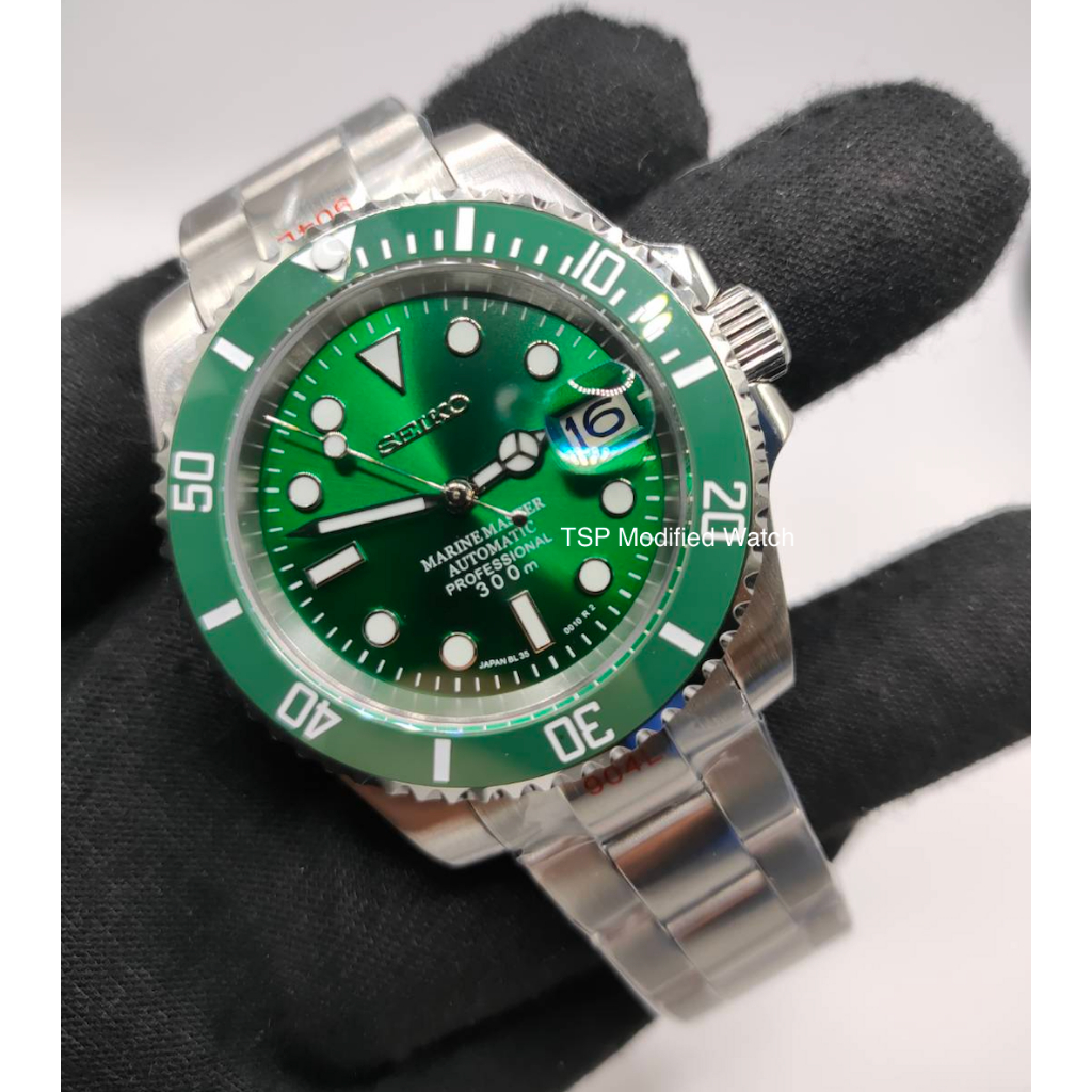 Automatic Modify Watch Submariner Hulk | Shopee Thailand