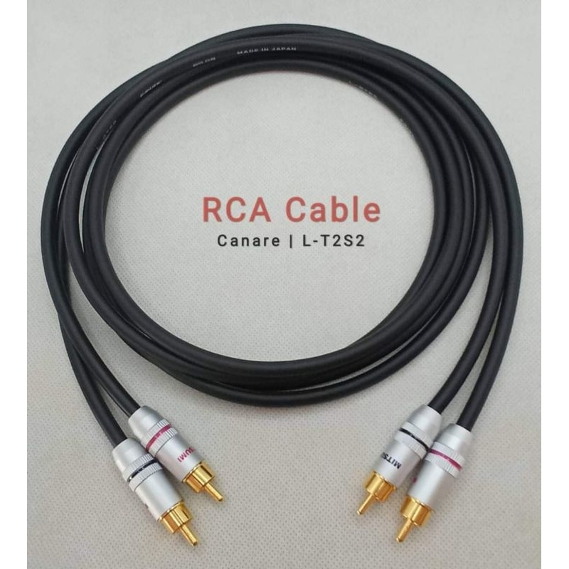 สายสัญญาณเสียง RCA canare ยาว 1 เมตร | Shopee Thailand