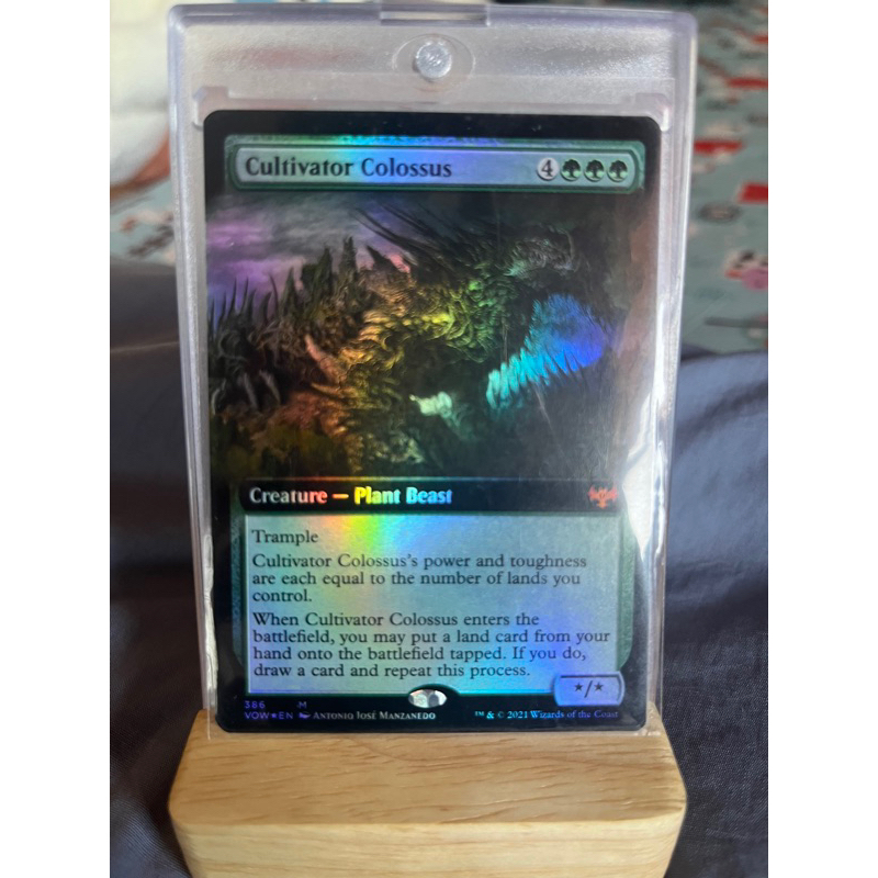 การ์ด MTG Cultivator Colossus Foil Green Magic the Gathering EDH รุ่น ...