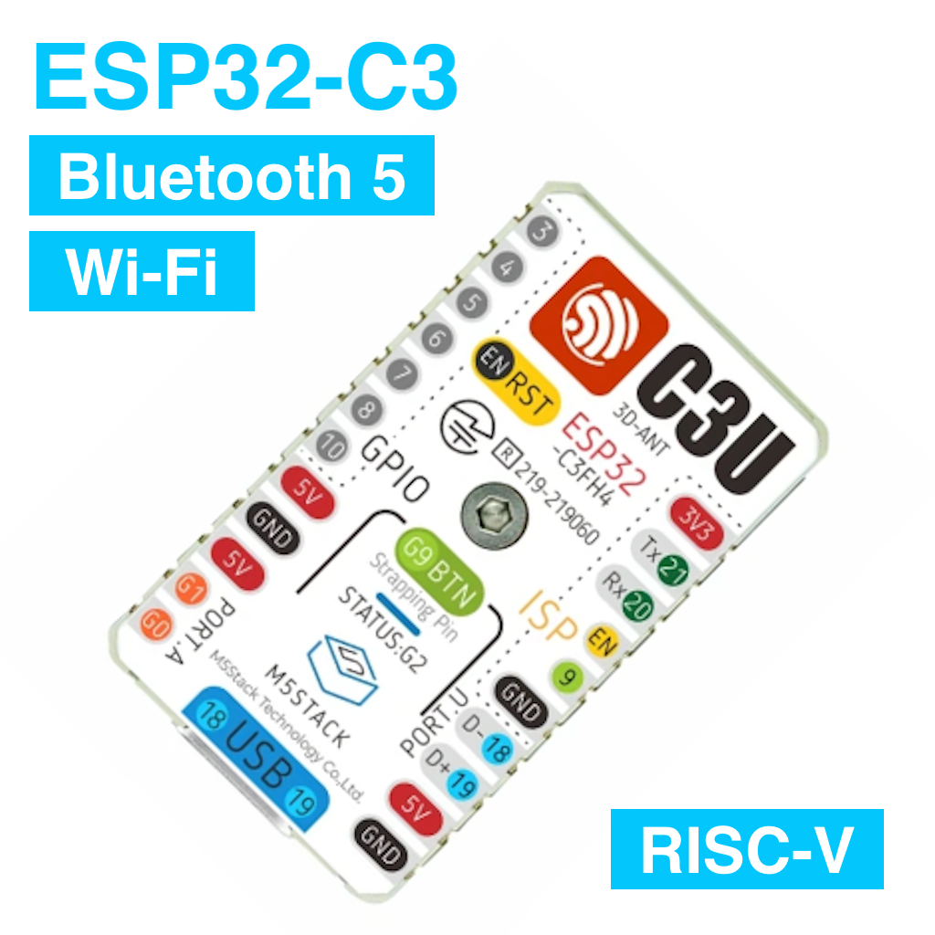 M5Stamp C3U ESP32-C3 WiFi Bluetooth 5.0 Development Board พร้อมส่ง คลัง ... M5Stamp C3U ESP32-C3 WiFi Bluetooth 5.0 Development Board พร้อมส่ง คลัง ...