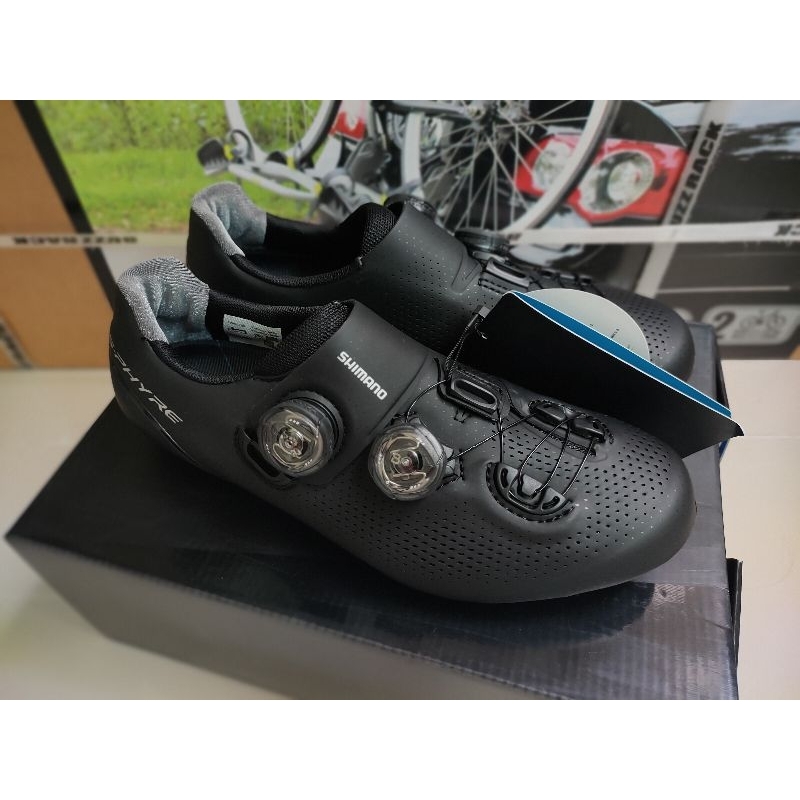 ⚡SHIMANO RC901 WIDE VERSION /สีดำ 38E รองเท้าเสือหมอบพื้นคาร์บอน ...