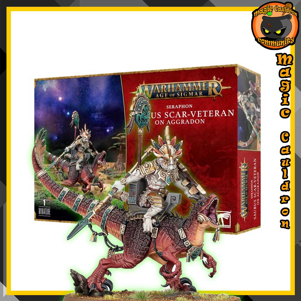 Seraphon Saurus Scar Veteran on Aggradon Warhammer AOS | Shopee Thailand