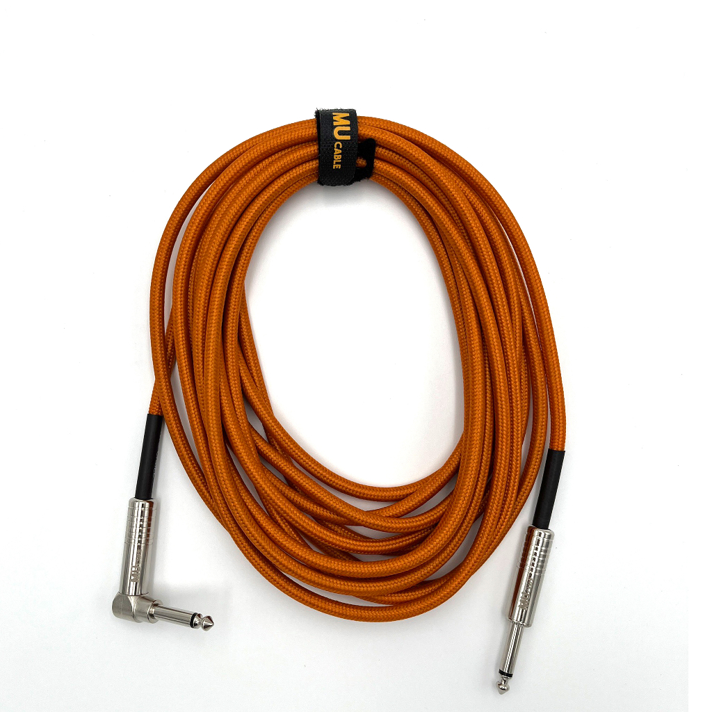 MU Cable สายแจ๊คกีต้าร์ ไฟฟ้า เบสไฟฟ้า รุ่น Milk tea | Shopee Thailand