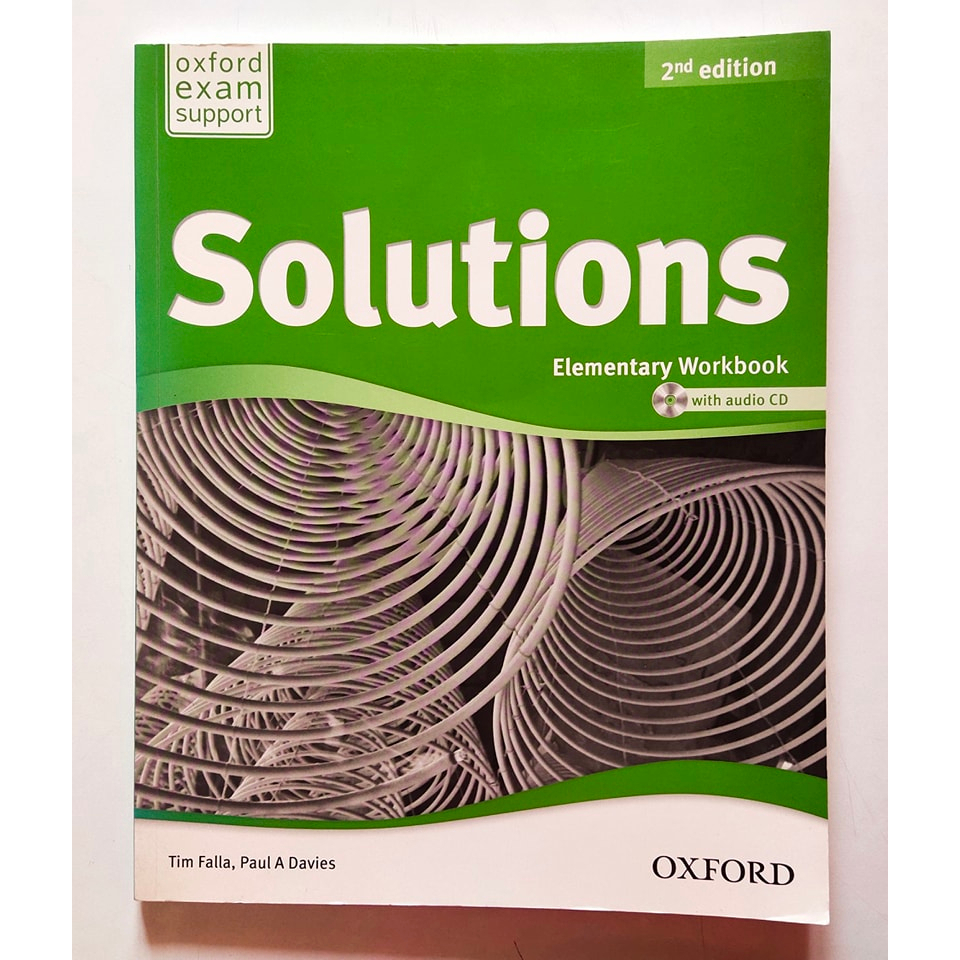 (ประถมปลาย) Solutions Elementary Workbook + CD + เฉลยท้ายเล่ม | Shopee ...