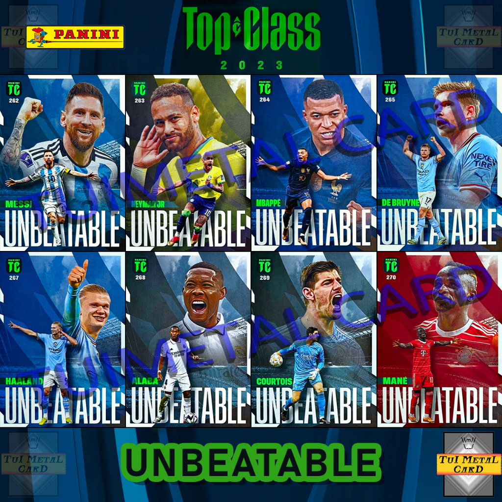 PANINI TOP CLASS 2023: UNBEATABLE การ์ดสะสมฟุตบอล Football Trading Card ...