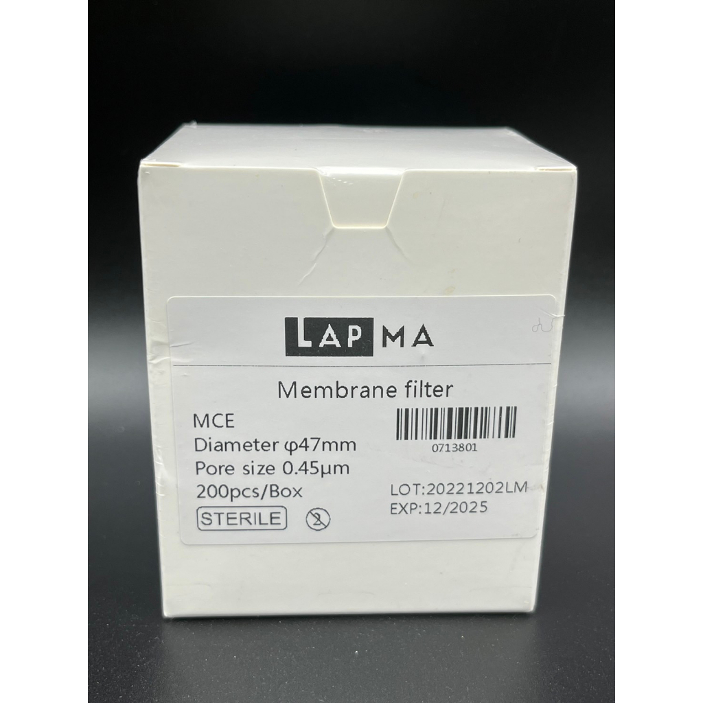 แผ่นกรอง Membrane filter (MCE) ขนาด 0.45 um x 47 mm, sterile, 200 pcs/box | Shopee Thailand