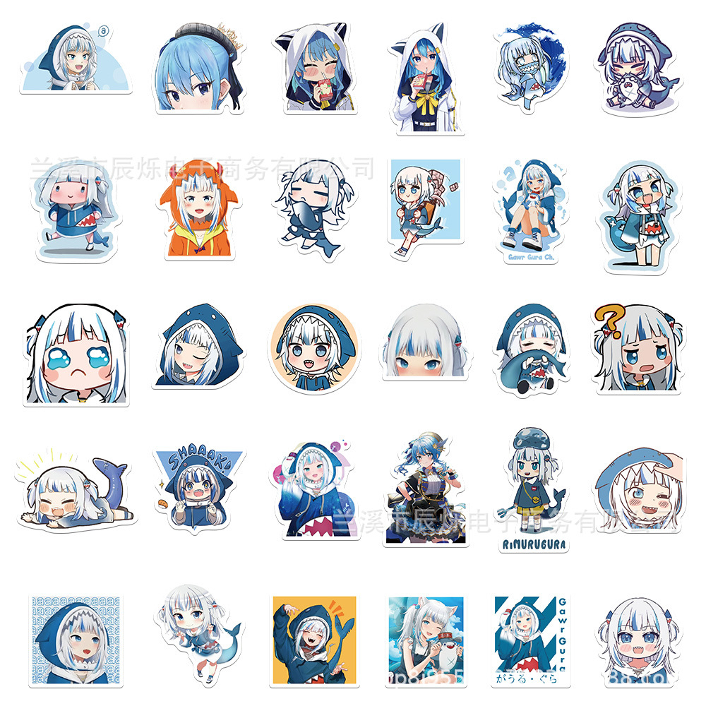 Sale!Hololive vtuber 60แผ่น sticker ลายการ์ตูนอะนิเมะ กันน้ำ สติ๊กเกอร์ ...
