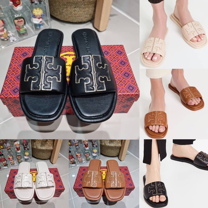 Tory burch double t slide | Shopee Thailand