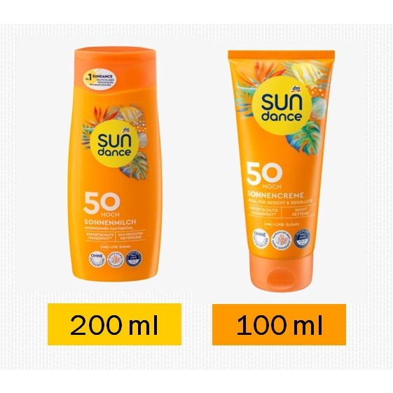 ครีมกันแดดจากเยอรมัน ใช้ได้ทั้งผิวหน้าและผิวกาย SUN DANCE Sonnenmilch ...