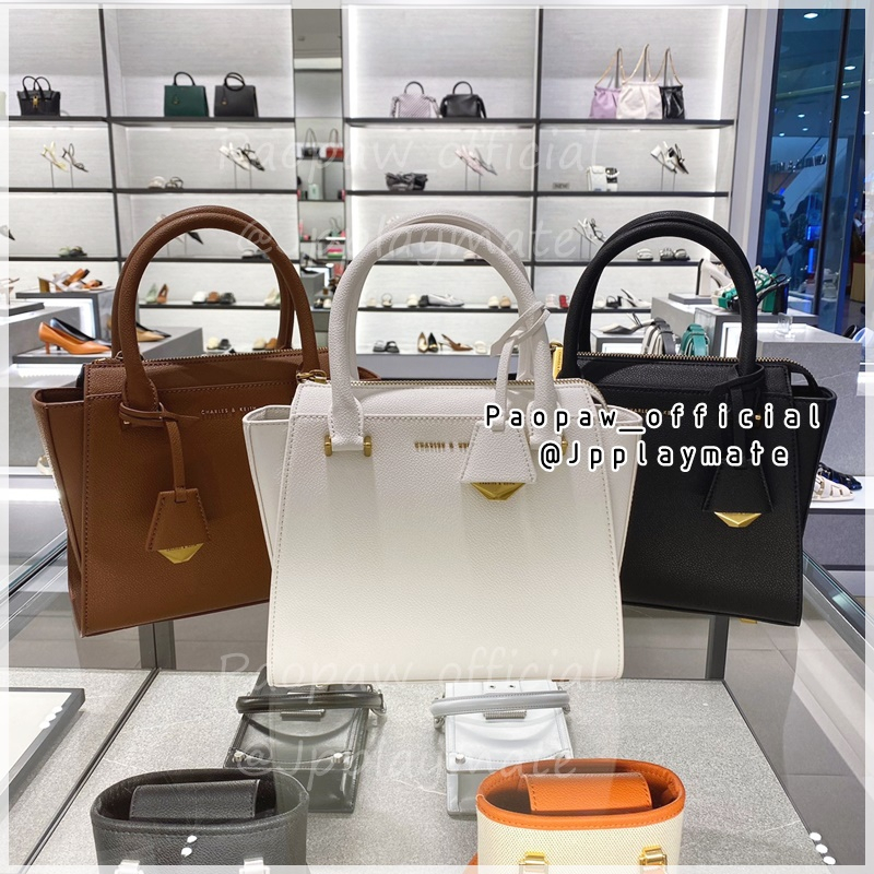 กระเป๋า Charles & Keith รุ่น Trapeze Tote Bag : CK2-30780201-7 แท้จากช ...