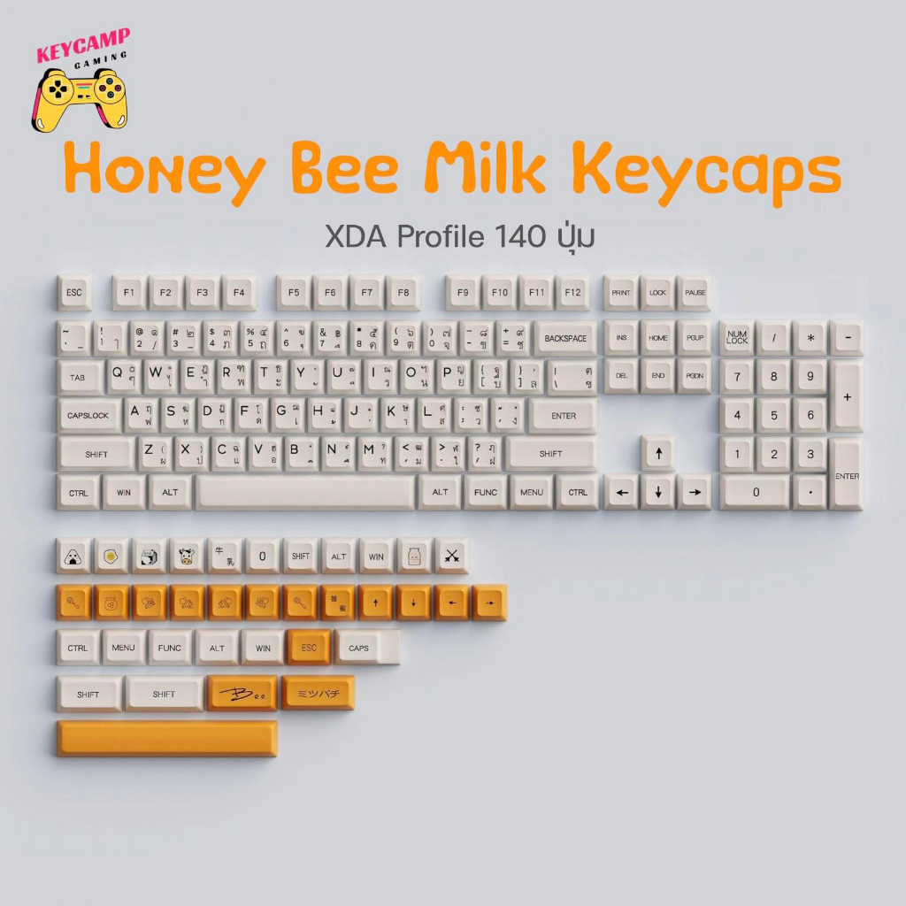 (พร้อมส่ง) คีย์แคปภาษาไทย Minimal Keycaps set XDA Profile THAI Keycap ...