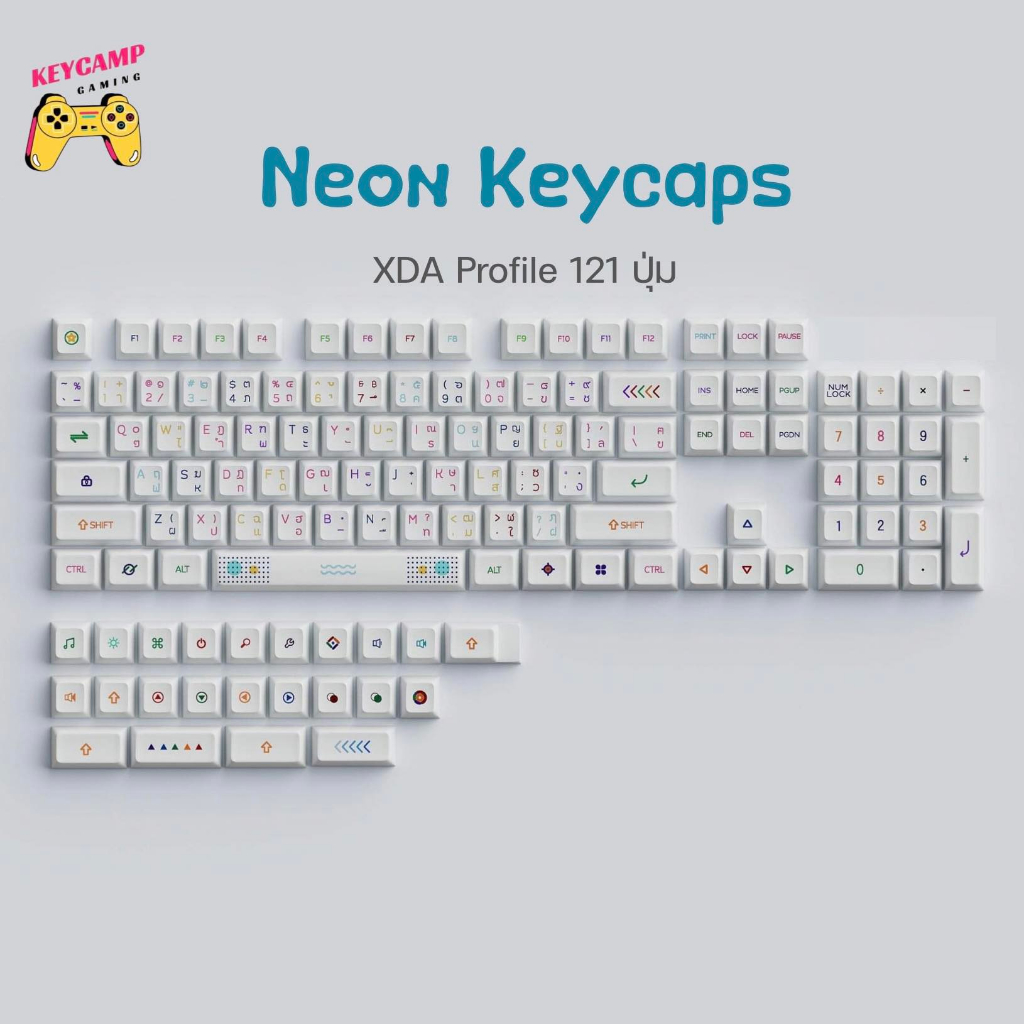 (พร้อมส่ง) คีย์แคปภาษาไทย Minimal Keycaps set XDA Profile THAI Keycap ...