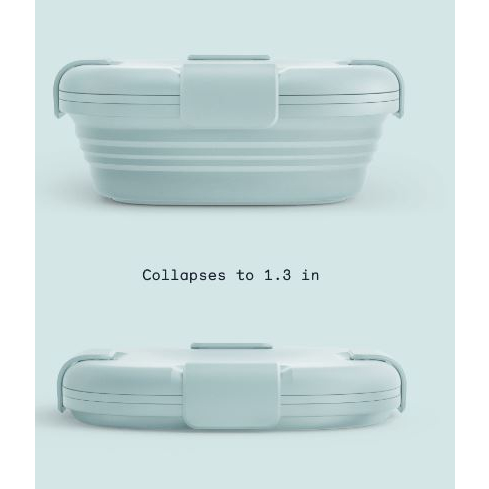 Stojo Box 24 Oz กล่องใส่อาหารพับได้ ของเเท้มี Serial no. | Shopee Thailand