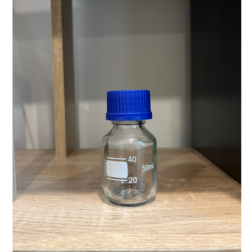 ขวดเเก้วใส่สารละลายเคมี (สีใส) 50ml Laboratory Bottle (LAB) | Shopee Thailand
