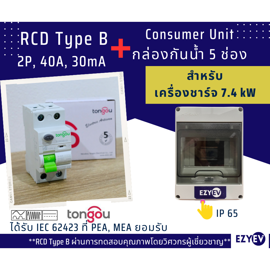 (จัด SET ชุดสุดคุ้ม) RCD Type B, RCCB Type B ยี่ห้อ TONGOU รุ่น TORD4B ... (จัด SET ชุดสุดคุ้ม) RCD Type B, RCCB Type B ยี่ห้อ TONGOU รุ่น TORD4B ...