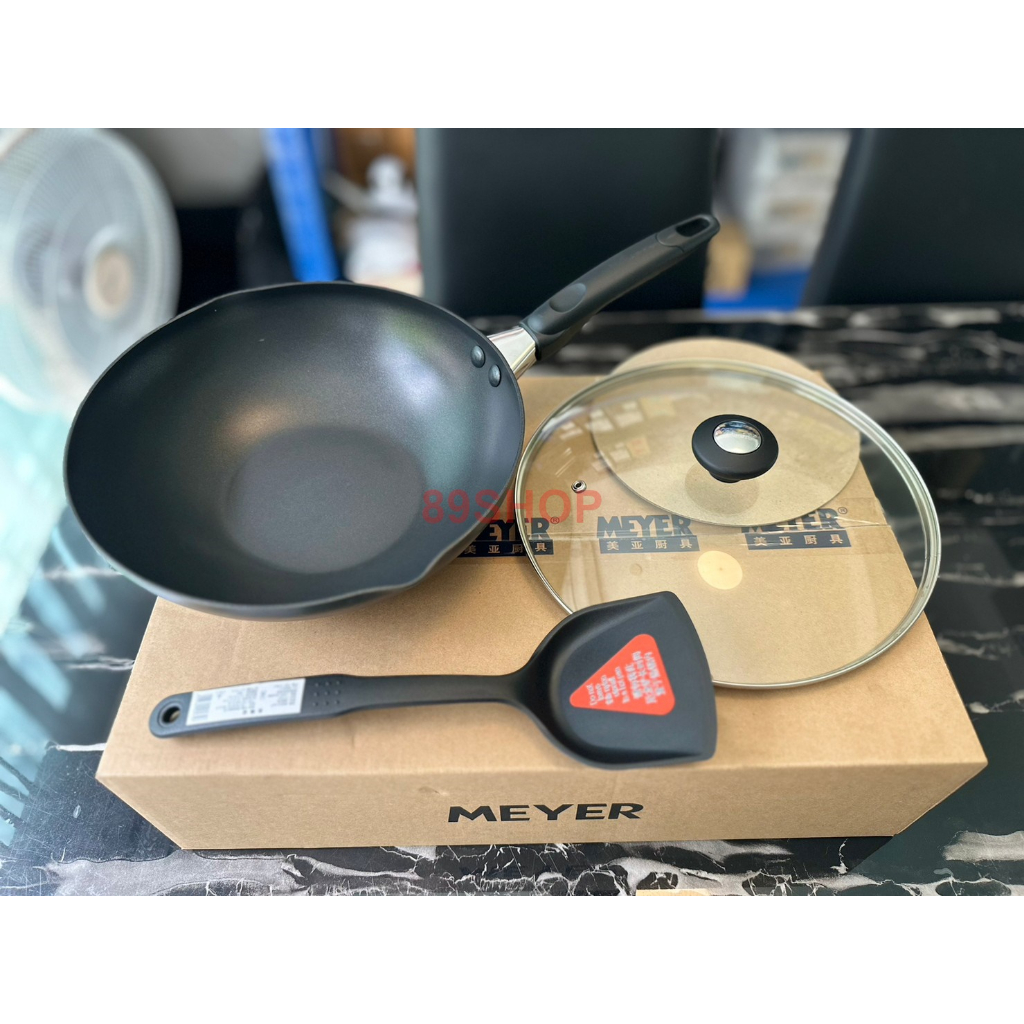 กระทะ MEYER COOK 'N LOOK INDUCTION ผัดและอบ 3 ชิ้น รวมฝาและตะหลิว พร้อม ...