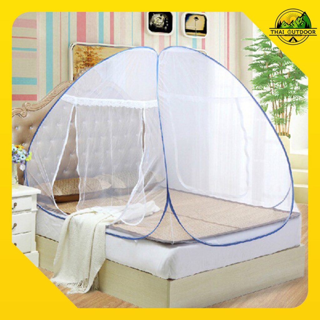 ถูกที่สุด มุ้งกันยุง มุ้งเต๊นท์สปริงAA 5f,6f,7f ราคาถูก | Shopee Thailand