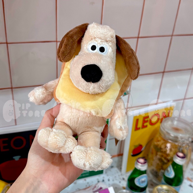[พร้อมส่งจากไทย] ตุ๊กตากรอมิทหัวขนมปัง รุ่นใหม่ Gromit | Shopee Thailand