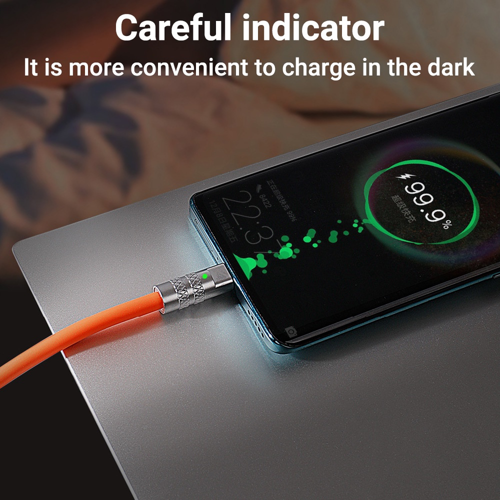 สายชาร์จ Type C IOS Micro USB 120W 6A ชาร์จเร็วมาก สําหรับทุกรุ่น ...