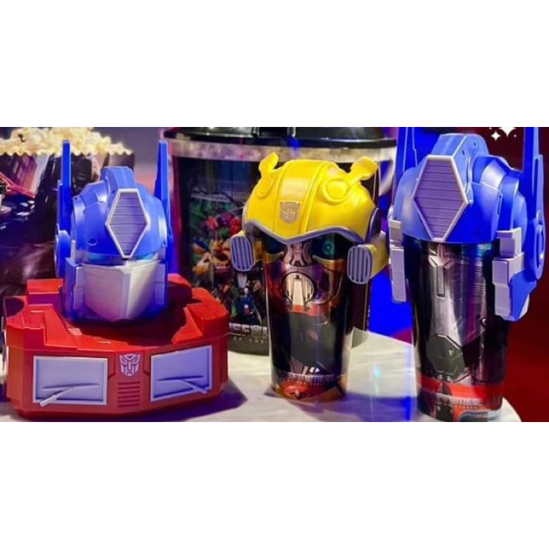 ถังป็อปคอร์น ออพติมัส ไพรม์ Optimus Prime Popcorn Container แก้วน้ำ ท ...